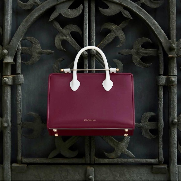 Strathberry | Bags | Nwt Strathberry Leather Midi Tote In Bicolour ...